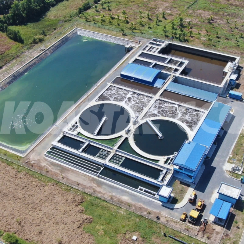 The centralized wastewater treatment plant for textile and dyeing in Thanh Thanh Cong Industrial ...